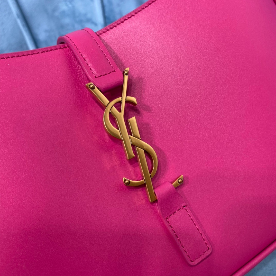 Acm Shop - Saint Laurent Le 5 7 Hobo Bag In Smooth Pink For Acm Shop - Saint Laurent Le 5 7 Hobo Bag In Smooth Pink For
